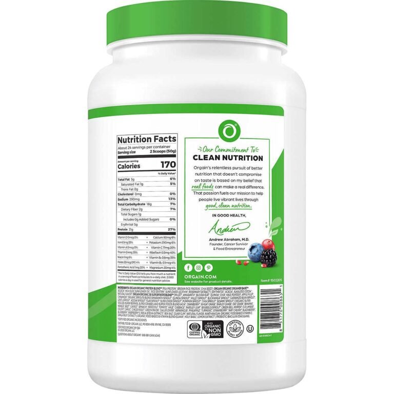 Orgain Organic Plant Protein Powder 1.20 kg (Creamy Chocolate Fudge)